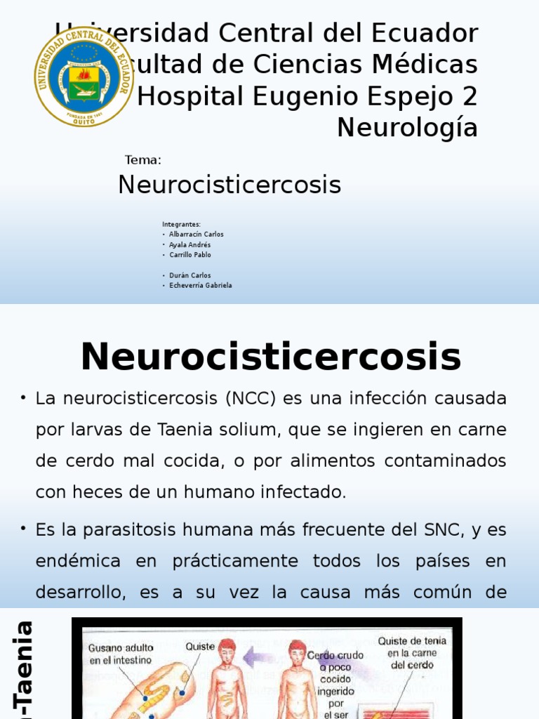 Fisiopatología y diagnóstico de neurocisticercosis | PDF | Animales y ...
