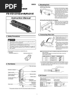 Manual Sensor Keyence | PDF | Optical Fiber | Amplifier