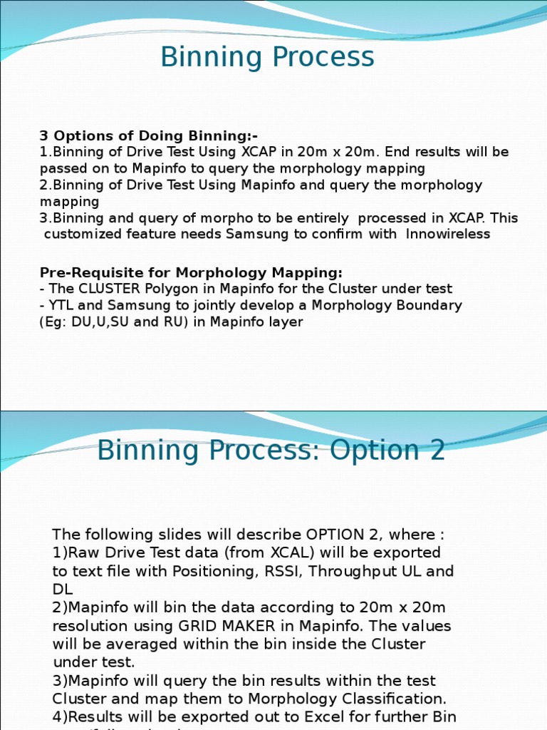 Procedure For Binning Using Xcal | PDF | Sql | Information Technology ...