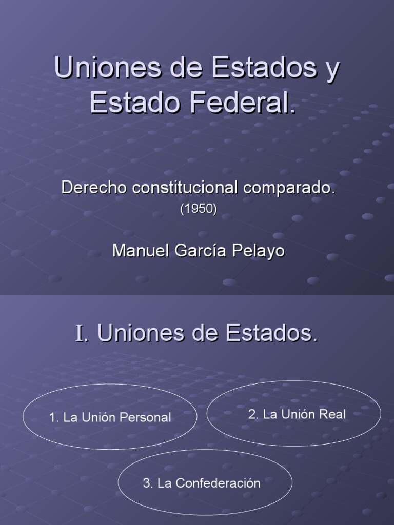 ESTADOS Y ESTADO FEDERAL - Pps | PDF | Federación | Confederación