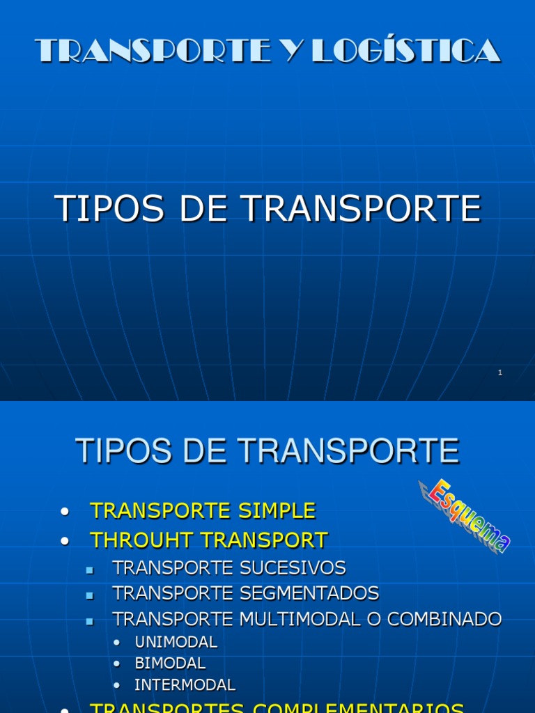Tipos de Transporte Logistica | PDF | Transporte Intermodal de Carga ...