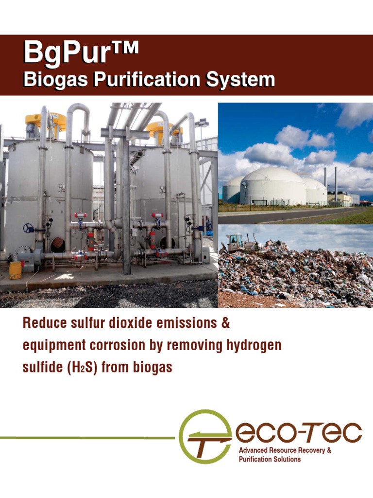 Biogas Purification System | PDF | Biogas | Water Purification