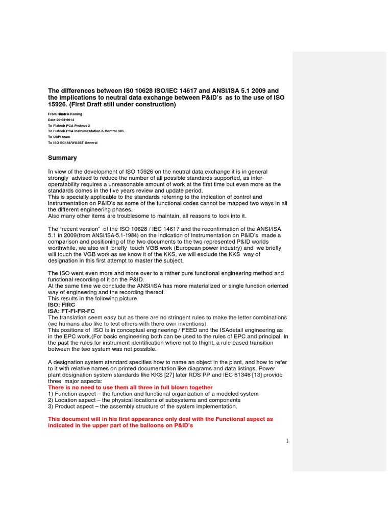 Interoperability Between ISO-IEC Standardization and ANSI-IsA V | PDF ...