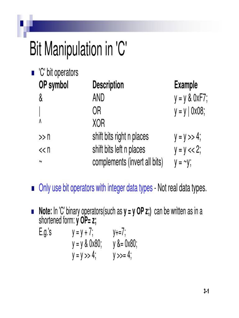 Bit Manipulation and Masking | Download Free PDF | Theory Of ...