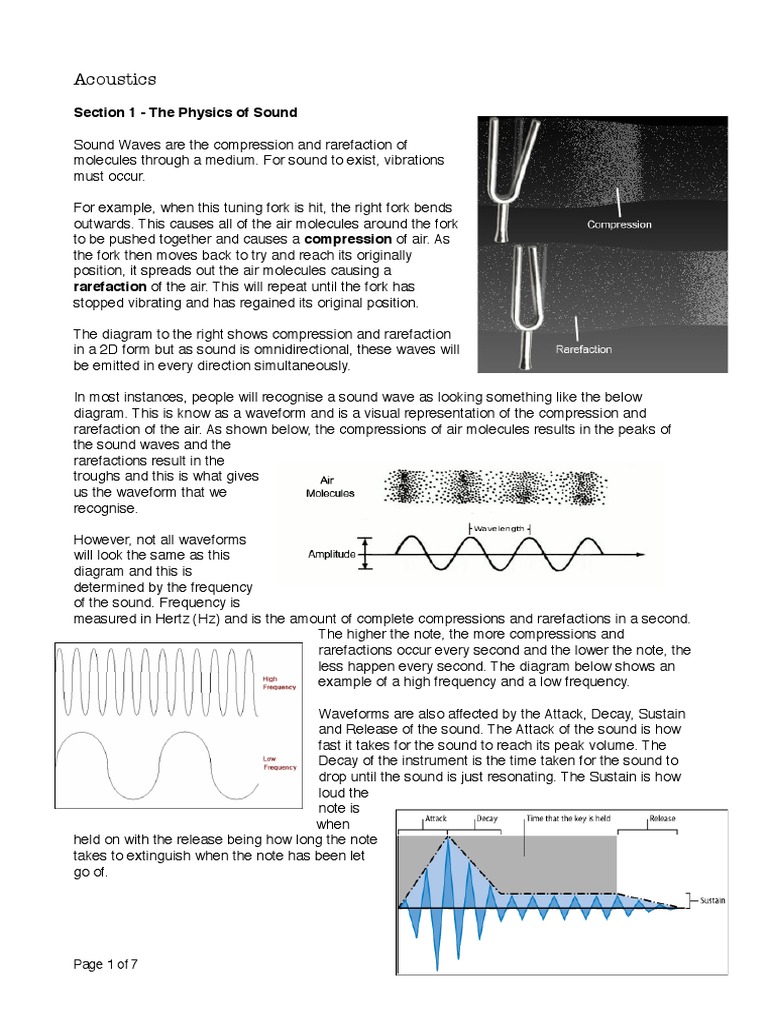 Acoustics: Section 1 - The Physics of Sound | Download Free PDF | String Instruments | Hearing