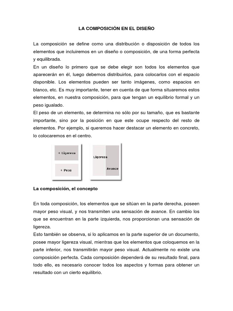 Composición en Diseño Gráfico: Guía Esencial | PDF | Composición (artes ...