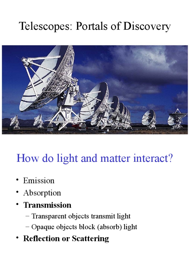 Light &small Telescopes - Student | PDF | Telescope | Angular Resolution