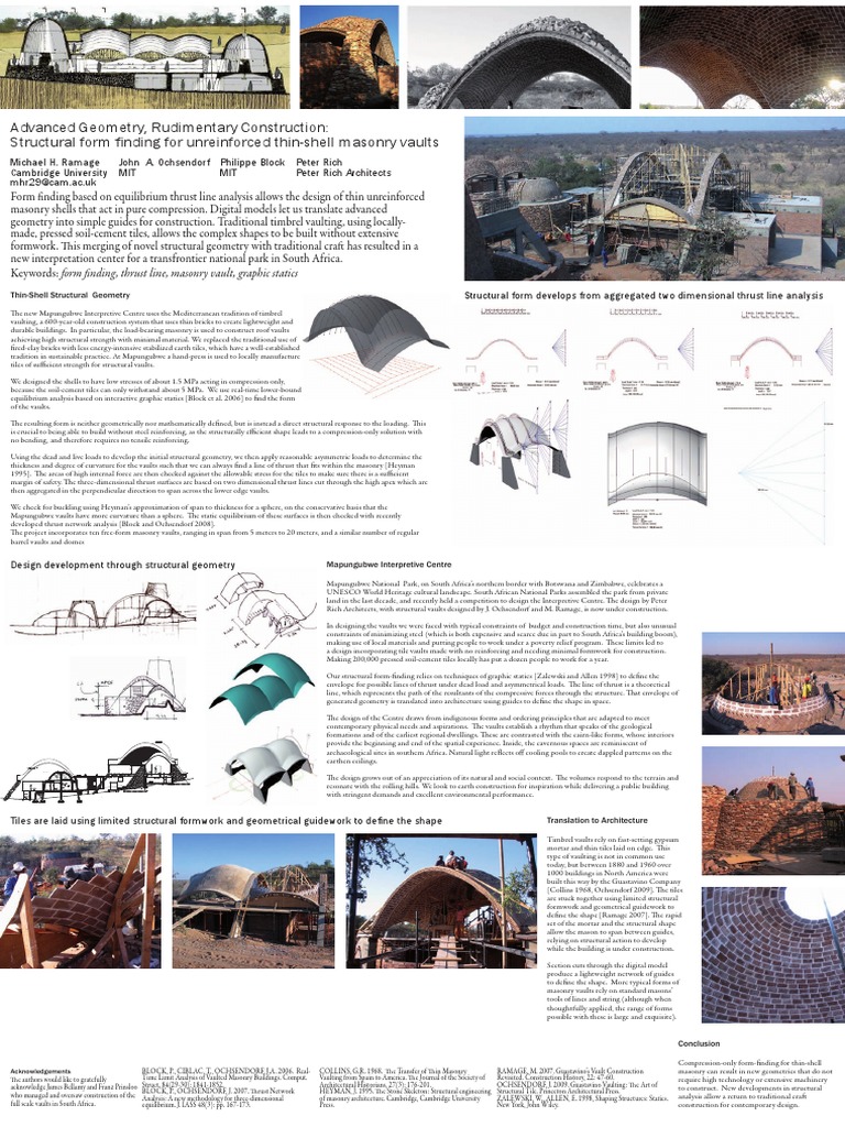 Advanced Geometry, Rudimentary Construction: Structural Form Fi Nding ...