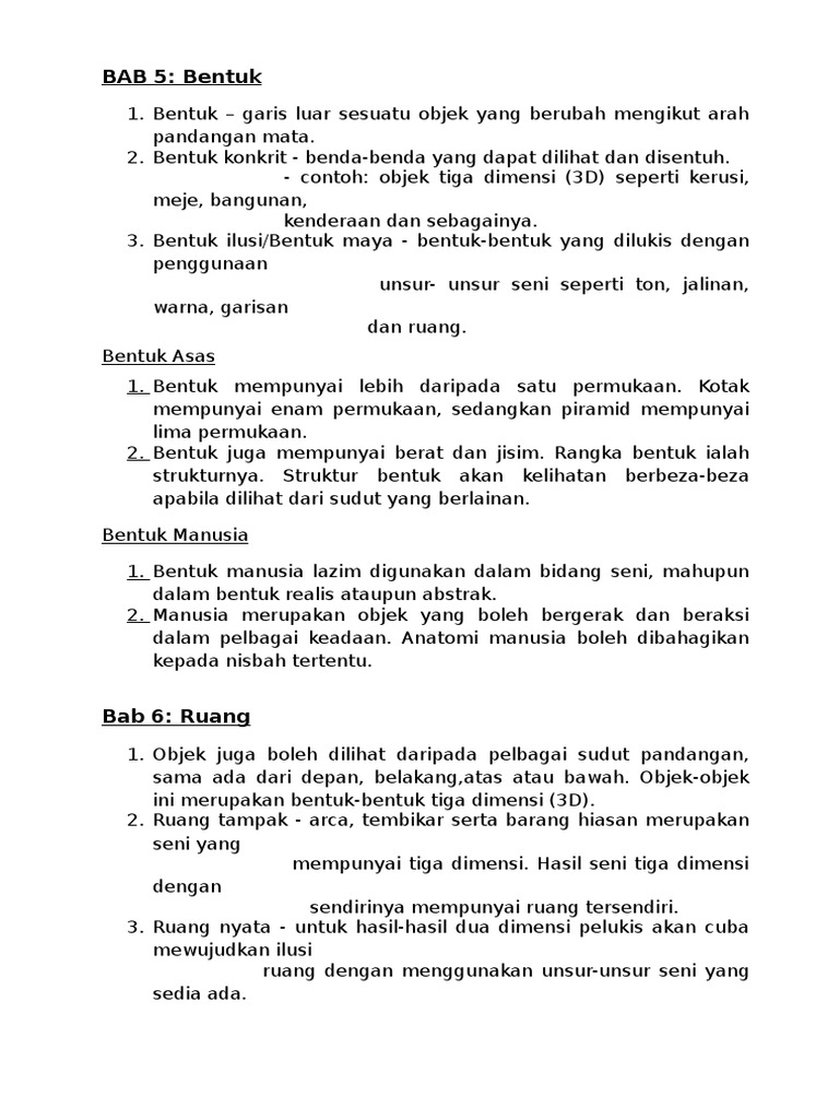Nota PSV Ting 2 | PDF