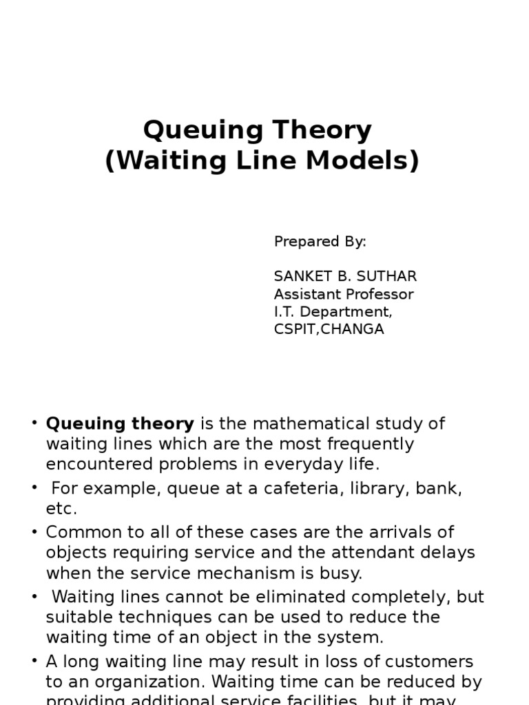 Understanding Queuing Theory Basics | PDF | Simulation | Applied Mathematics