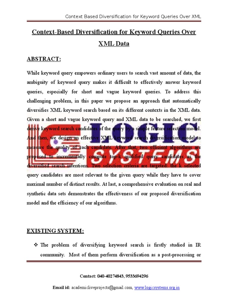 LSJ1507 - Context-Based Diversification | PDF | Information Retrieval | Metadata