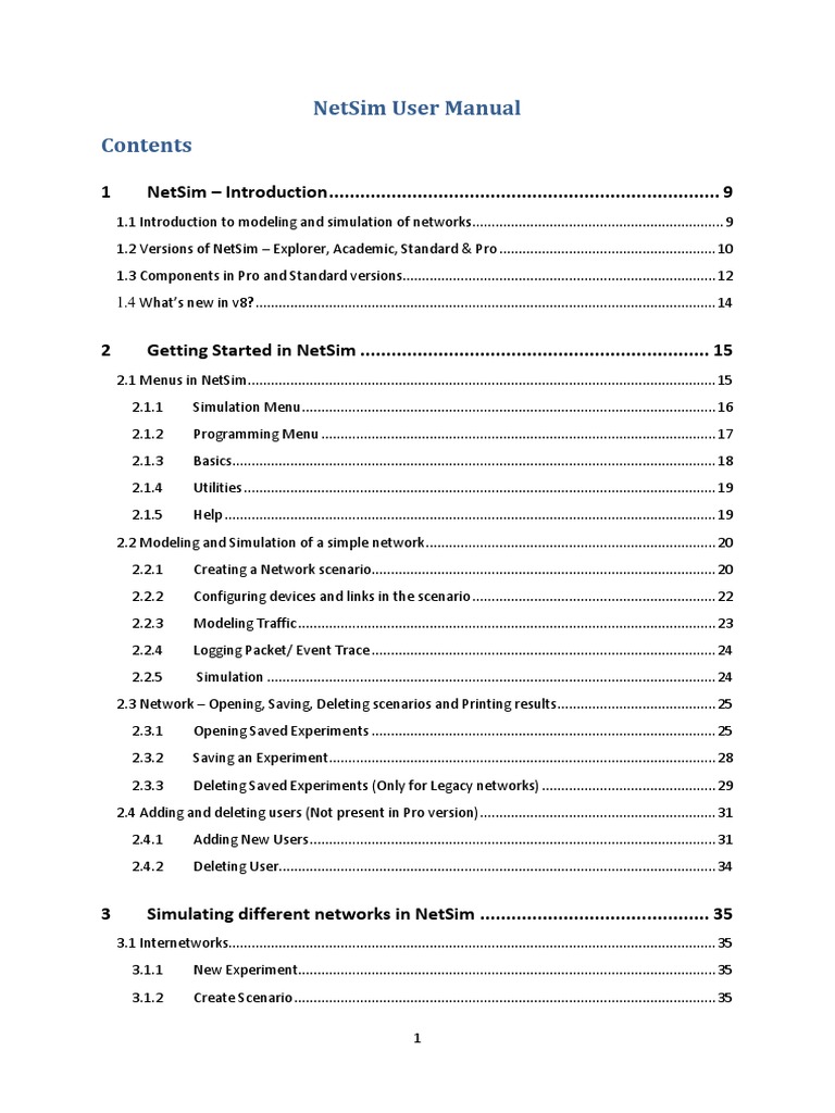 NetSim User Manual | PDF | Computer Network | Cryptography