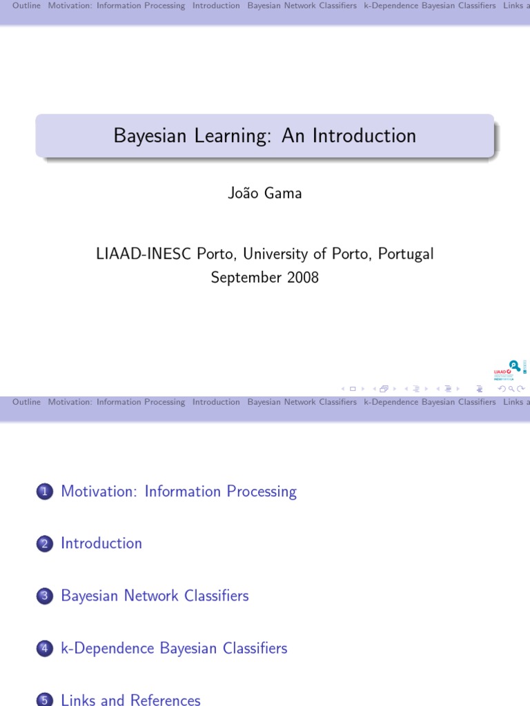 Bayesian Learning Introduction Bayes08 PDF | PDF | Bayesian Network ...