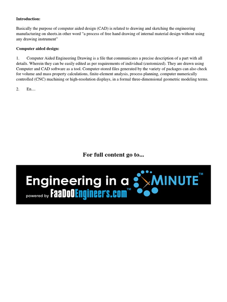 Computer Aided Design | PDF | Computers