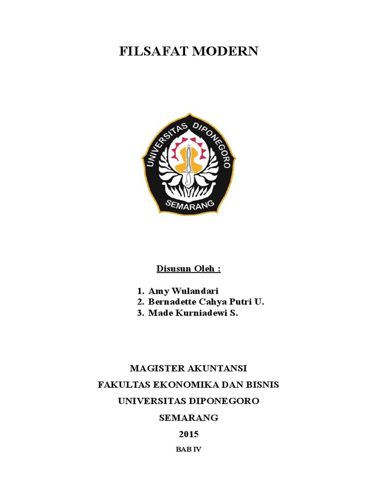 Filsafat Modern | PDF | Filsafat