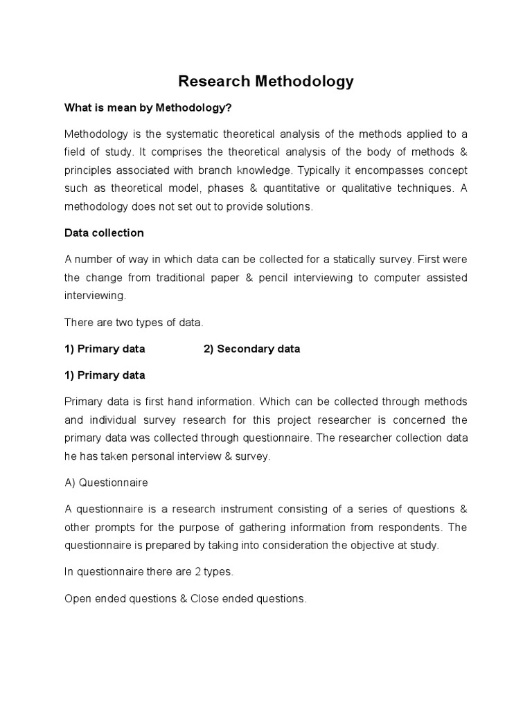 Research Methodology AP | PDF | Survey Methodology | Psychology