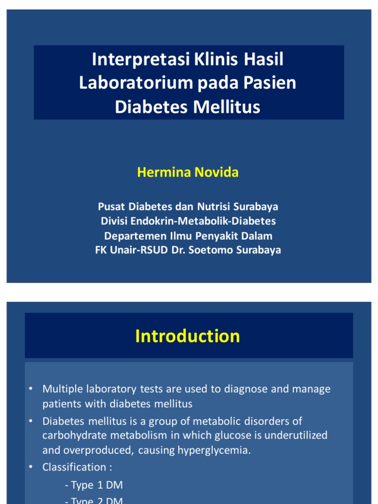 Interpretasi Klinis Hasil Laboratorium Pada Pasien | PDF | Hemoglobin ...