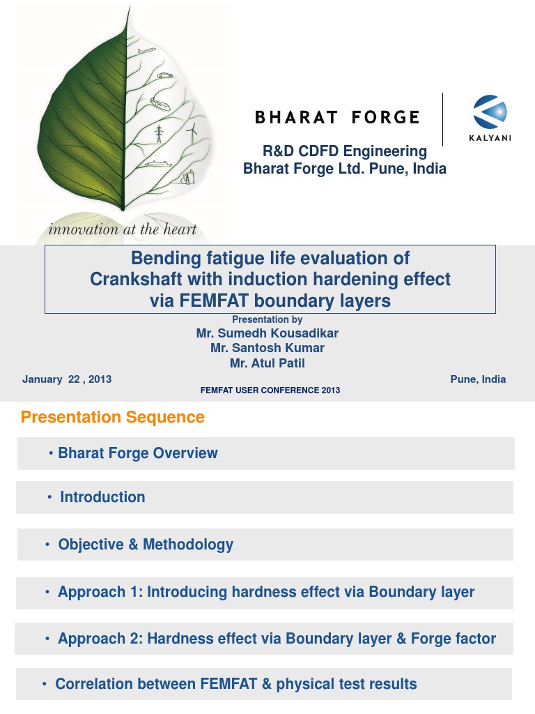FEMFAT Boundary Layers | PDF | Fatigue (Material) | Forging