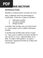 Physics Investigatory Project | PDF | Rectifier | Direct Current