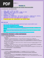 Tips para la Prueba 1 de IB Lengua y Literatura | PDF