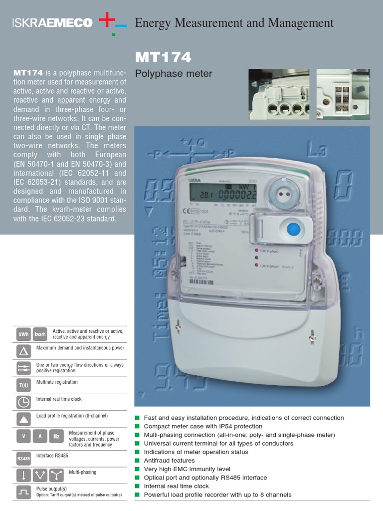 MT174 Polyphase meter | Electric Power | Electromagnetism