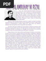 Edukasyon Ni Rizal | PDF