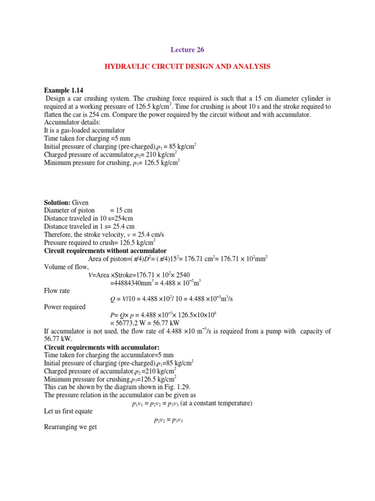 Lecture 26 | PDF | Pump | Cylinder (Engine)