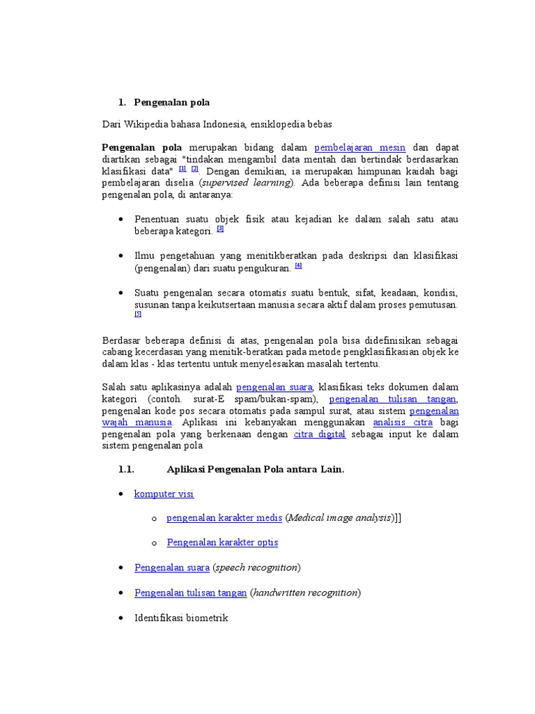 Pengenalan Pola | PDF