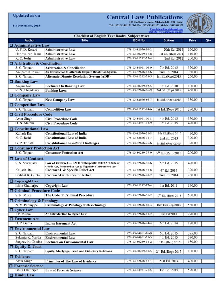 CLP Order Form - E Complete Brochure | PDF | Alternative Dispute ...