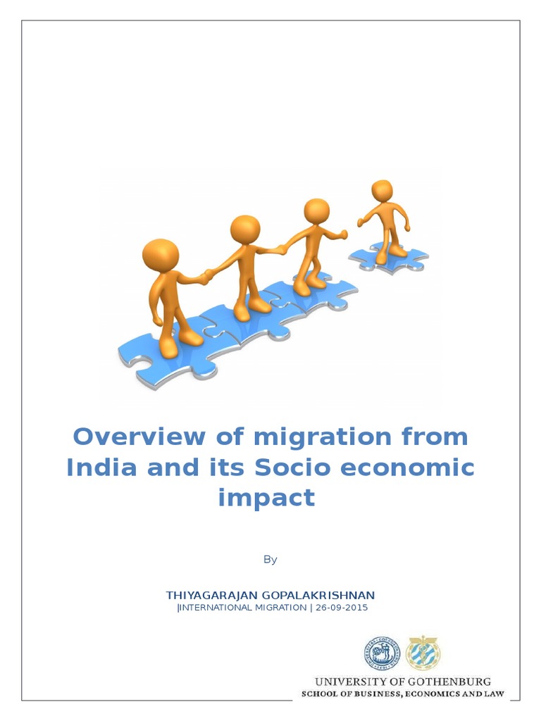 Migration From India and Its Socio Economic Impacts | PDF | Migrant ...