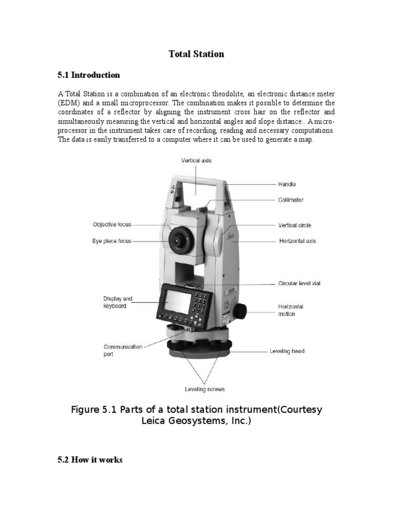 Total Station Notes | Surveying | Waves