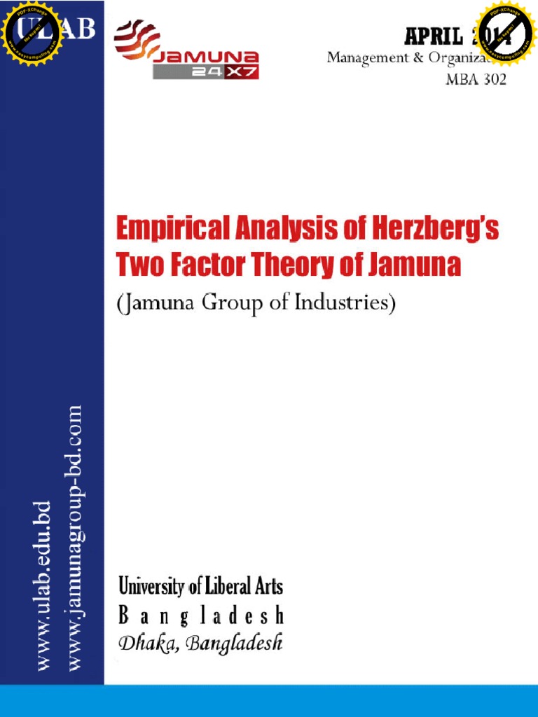 Management and Organization Report (Jamuna Group) FULL | PDF | Motivation | Motivational