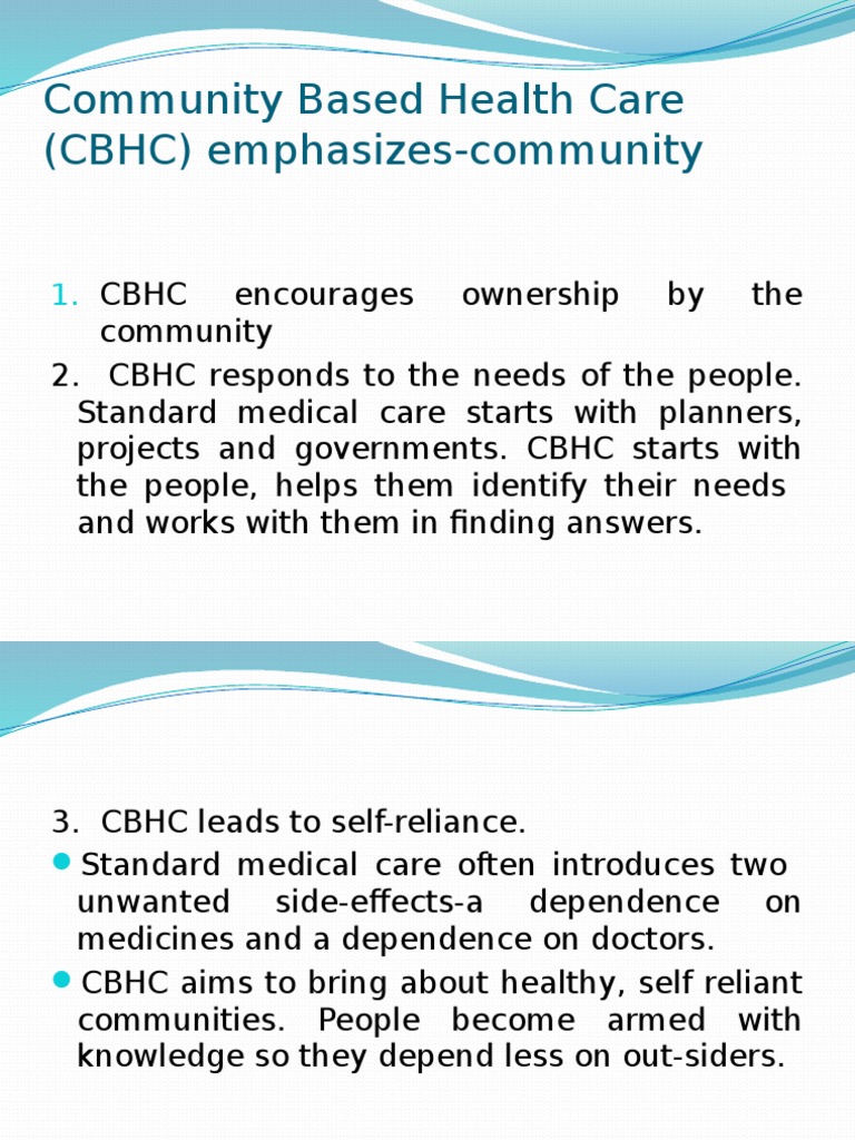 Community Based Health Care | PDF | Poverty | Poverty & Homelessness