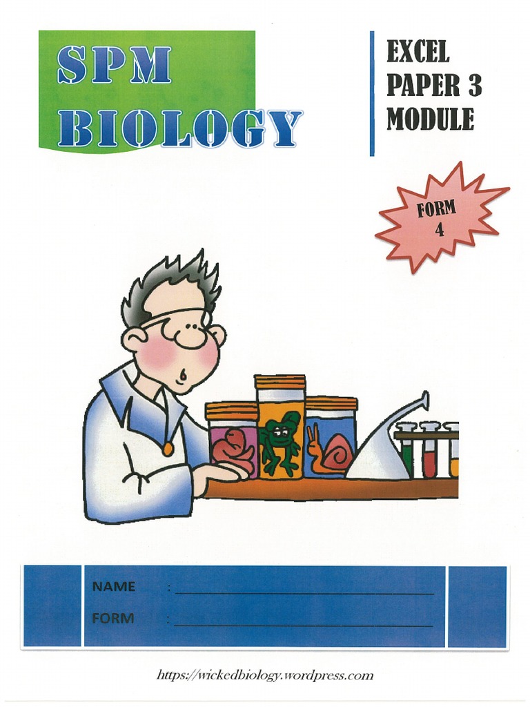 Excel Paper 3 Biology Form 4 | PDF