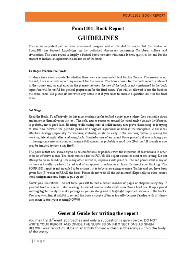 Caribbean Civilisation Book Report Guidelines 2015 | PDF | Essays