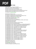 Mercedes-Benz DTC Error Codes List | PDF | Transmission (Mechanics ...