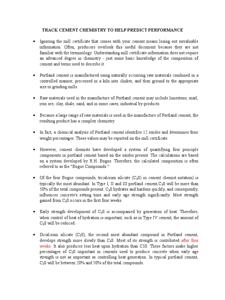 Bogue's Compounds - DR VSR SOE | PDF | Concrete | Manmade Materials
