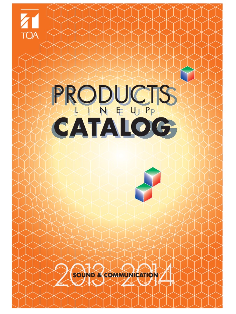 TOA Catalog May13 | PDF | Microphone | Electrical Connector