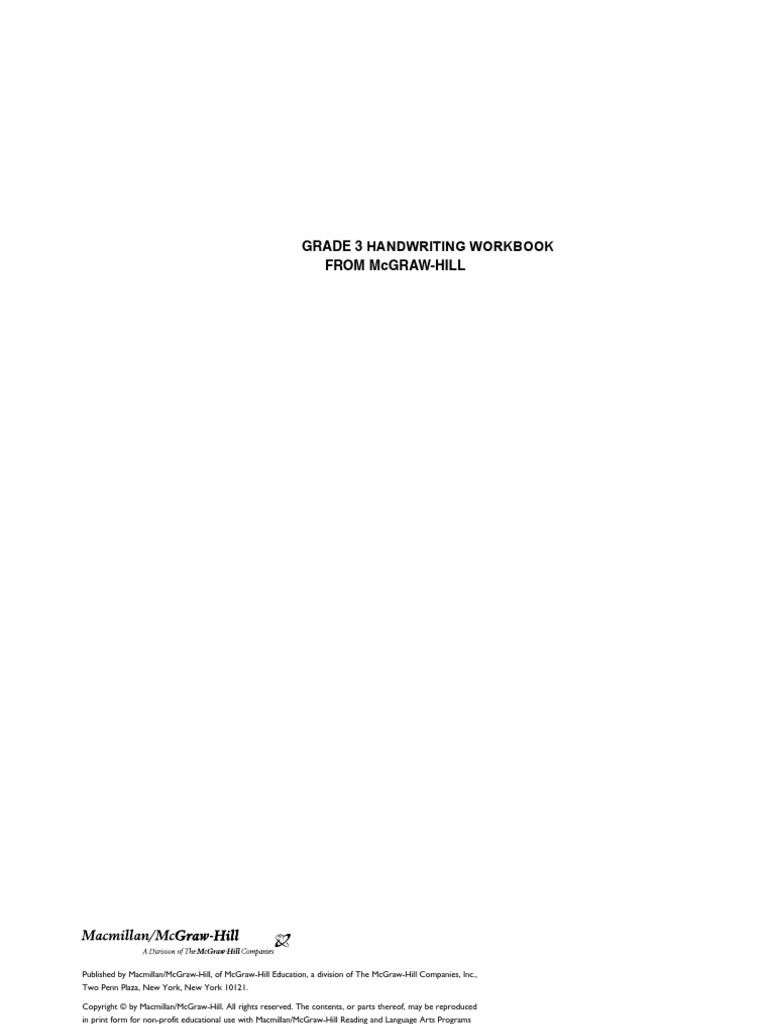 Grade 3 Handwriting Workbook | PDF | Letter Case | Handedness