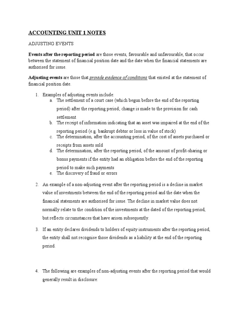 CAPE Accounting Unit 1 Notes | PDF | Stocks | Debits And Credits