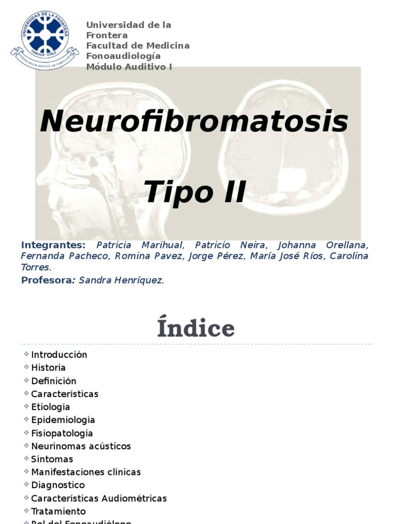 Neurofibromatosis Tipo Ii Pdf Mutación Neurología