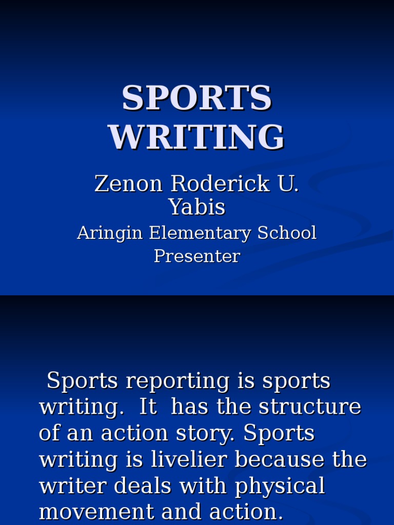 Enhancing Sports Writing Skills | PDF | Student Sport | Sports