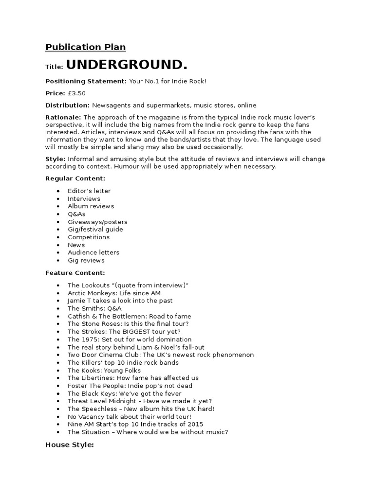 Publication Plan | PDF