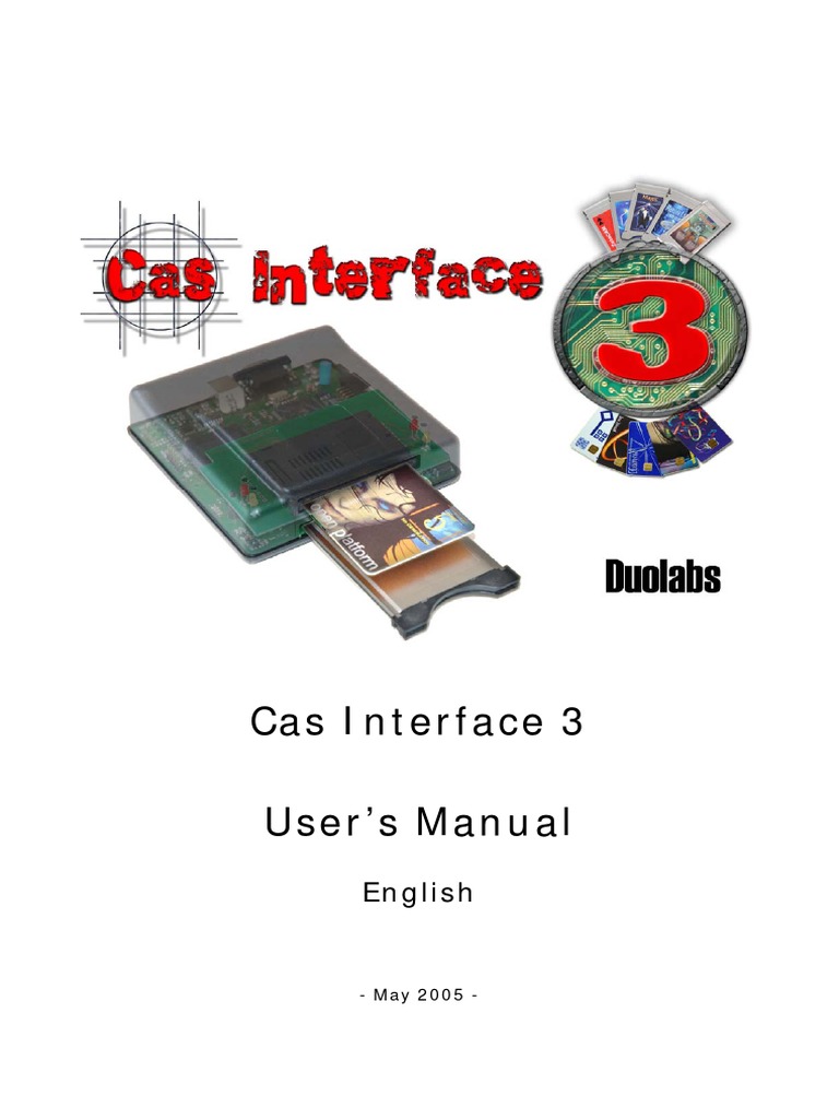 Cas3 Interface English User Manual | PDF | Device Driver | Microsoft Windows