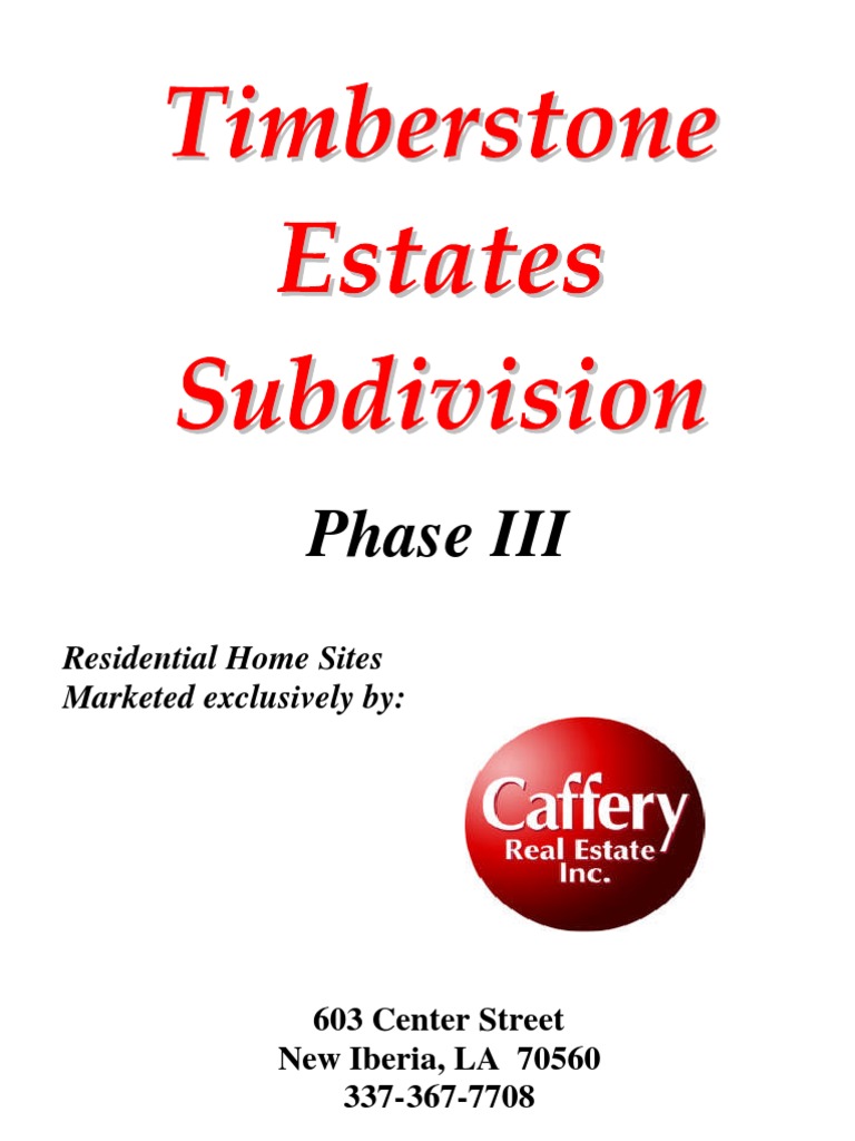 Timber Stone Estates Phase III Packet | PDF | Garage (Residential ...