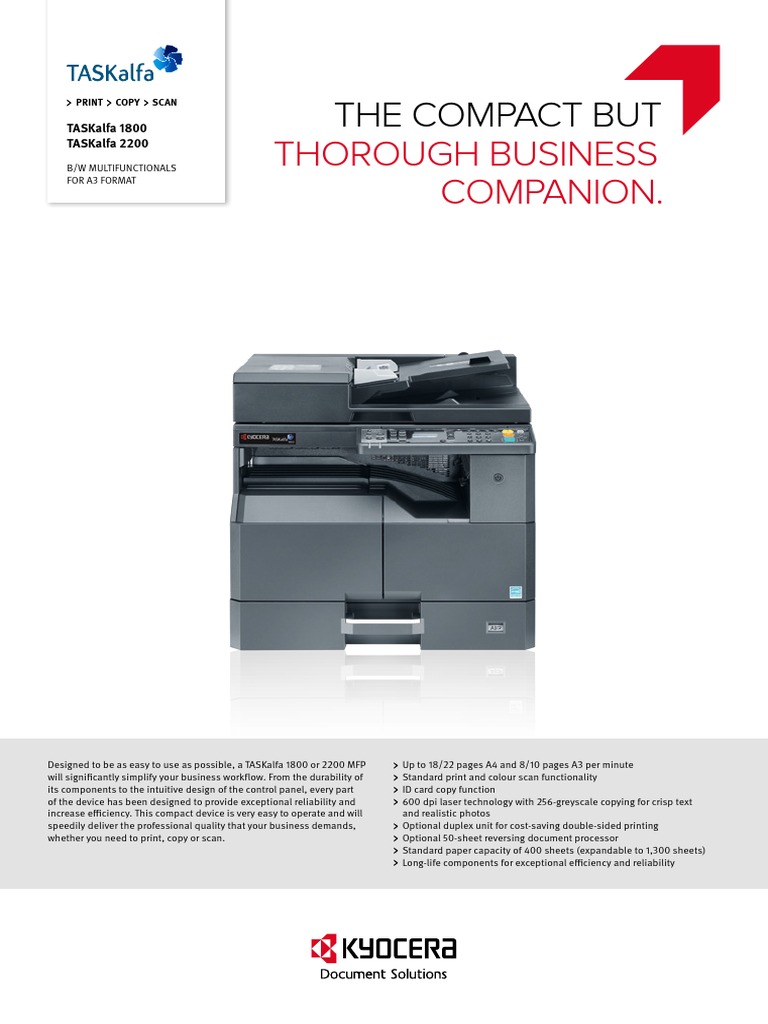 Kyocera-1800 | Image Scanner | Printer (Computing)