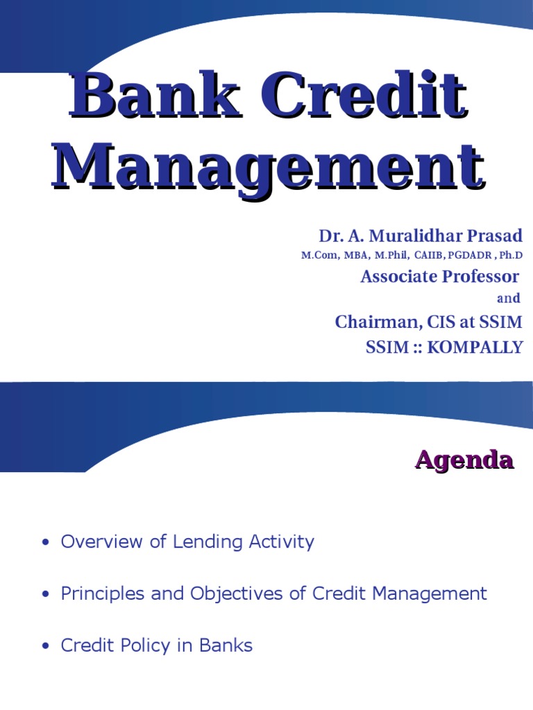 Bank Credit Management Techniques | PDF | Invoice | Loans