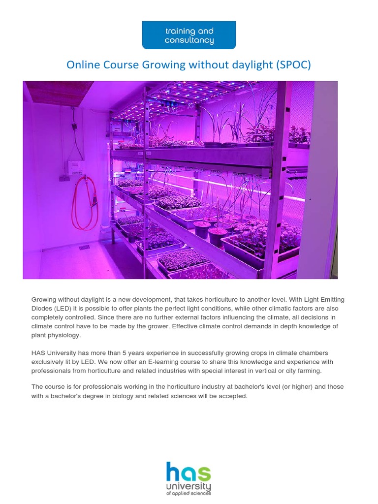 Vertical Farming E-Learning Course | PDF | Agriculture | Soil
