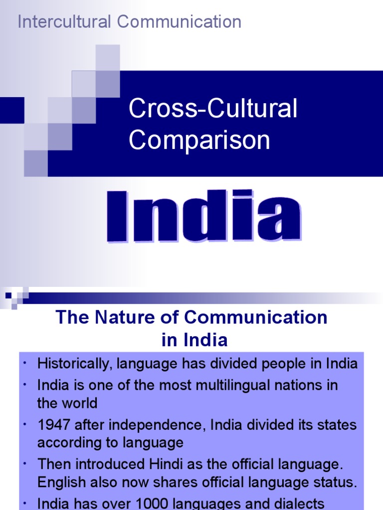 INDIA Cross Cultural Intercultural Communicaton | PDF | Cross Cultural ...