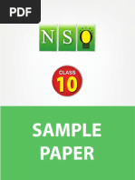 Class 10 PW NSAT Sample Paper | PDF | Taste | Soma (Biology)